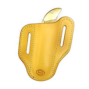 McDaniel Custom Saddles Russet Leather Knife Sheath Folding Hunter