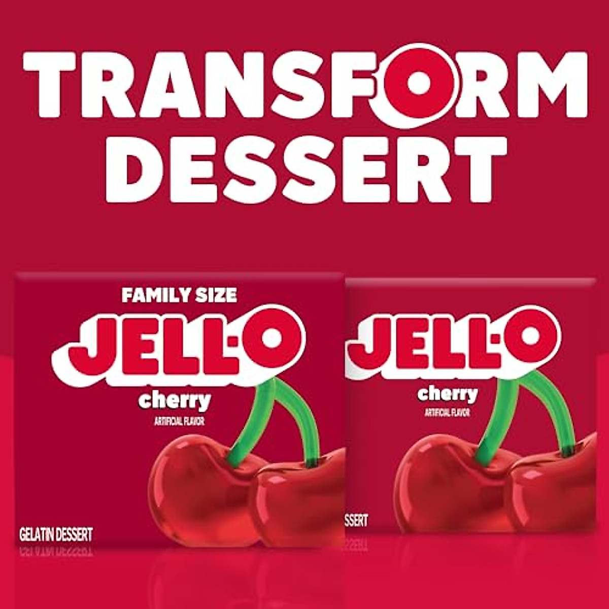 Jell-O Cherry Gelatin Dessert Mix (6 oz Box)