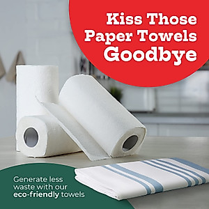 Big Red House Kitchen Towels - 6-Pack, 100% Cotton Kitchen Towels and Dishcloths Sets - Dish Towels for Drying Dishes and Cups - Home and Kitchen Accessories - Turquoise