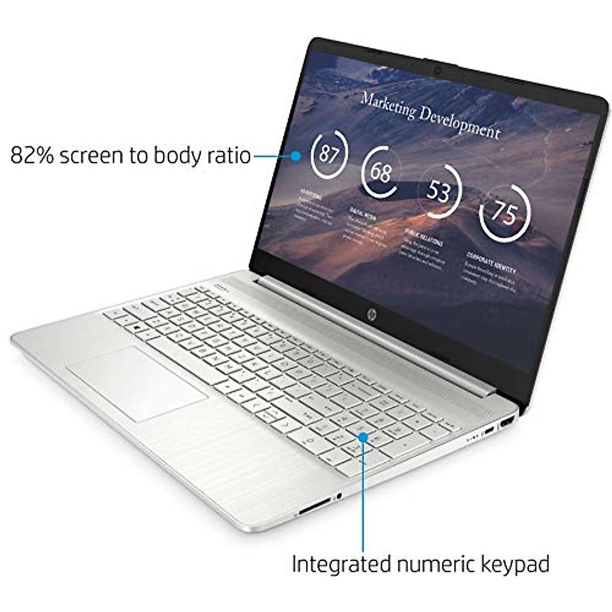 HP 2023 15-EF200 Laptop / 15.6" 1366 x 768 LED-Backlit/AMD Ryzen 7 5700U 8-Core / 16 GB DDR4 / 512GB SSD/Wi-Fi 6 / Windows 11 Home/Bluetooth 5.2 / 720p HD Camera/Fullsize Keyboard with Numpad