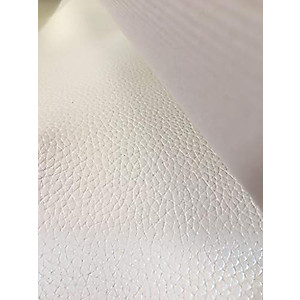 Luvfabrics Cabo Faux Leather Automotive headboard Fashion Upholstery precut Fabric 54" by 36" (White)