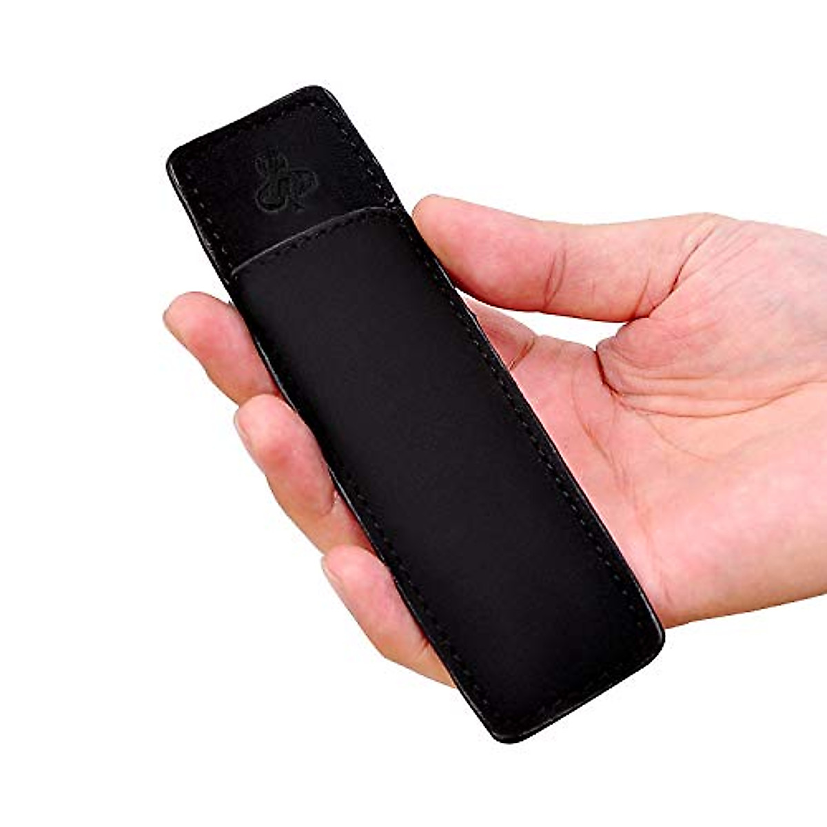 Fridge Pen Holder Magnetic Leather Marker Pouch for Refrigerator or Metallic Surfaces (2 PCS Pen Holders)