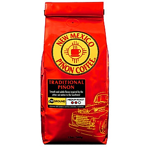 New Mexico Piñon Coffee Naturally Flavored Coffee (Traditional Piñon Ground, 12 ounce)