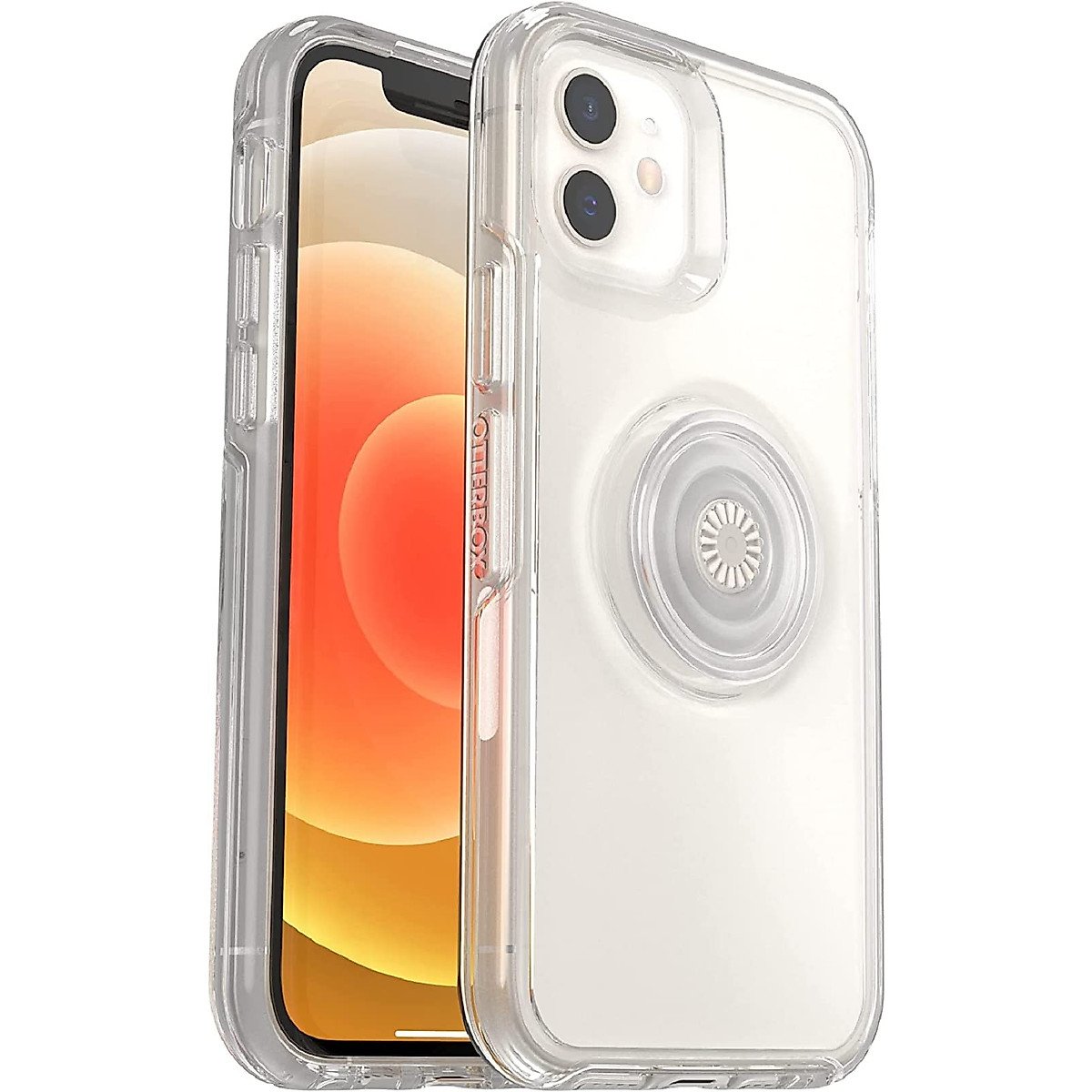OtterBox + Pop Symmetry Series Case for iPhone 12 Mini (Not 12, Pro, Pro Max) Non-Retail Packaging - Clear