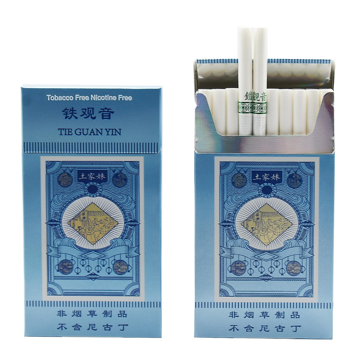 Fetcasy® Herbal Cigarettes - Tobacco and Nicotine Free， 2 Packs 40 Smokes