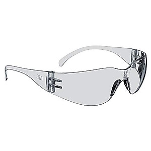 3M Safety Glasses, Virtua, ANSI Z87, 20 Pairs, Indoor/Outdoor Clear Hard Coat Lens, Clear Frame