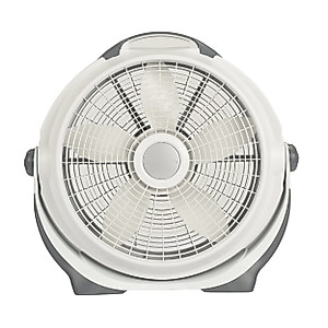 20" Air Circulator Wind Machine, 3-Speed Floor Fan with Pivoting Head, A20301, Gray