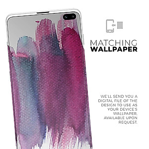 DesignSkinz Violet Mixed Watercolor Protective Vinyl Decal Wrap Skin Cover Compatible with The Samsung Galaxy S20 (Screen Trim & Back Glass Skin)