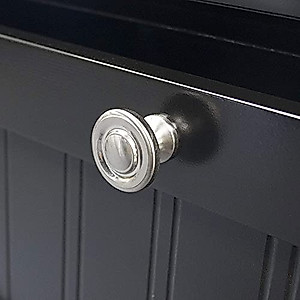 OS Home and Office Coffee Maker Utility Cabinet in Black kitchen microwave cart