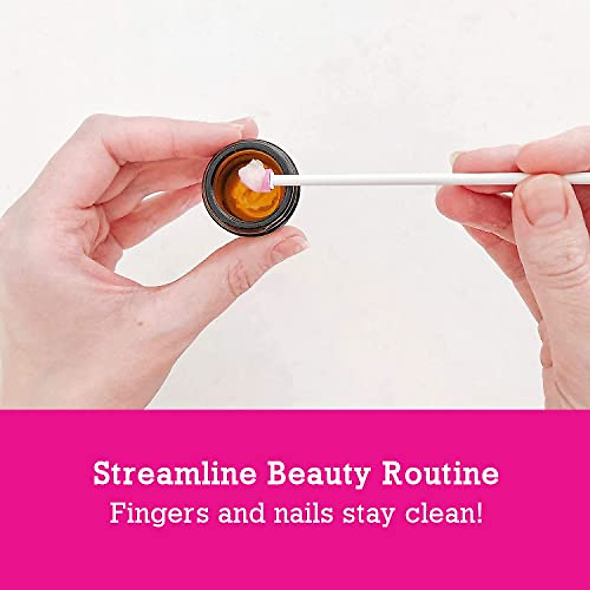 Spatty Lip Gloss Tiny Beauty Spatula (6 Inch Pink) Shark Tank Mom Made Scrapes Last Drop of Lipstick, Concealer, Chapstick, Tiny Makeup Cosmetics Gifts for Women, Teen, Grandma, Mom Stocking Stuffers