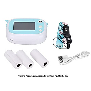 Vifemify Camera 32GB Balck and White 1080P HD Rechargeable 16 Frames Convenient Camara Instantanea for Home Travel