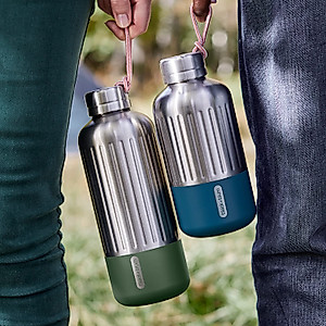 black+blum Explorer Insulated Flask, Small, Olive, 650 ml