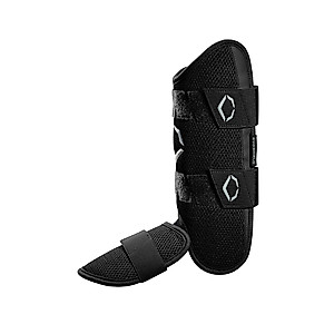 EvoShield PRO-SRZ Batter's Leg Guard, Black - Right-Handed Hitter
