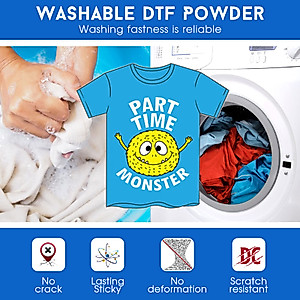 Yamation DTF Powder Adhesive White 35.2 oz / 2.2 lbs DTF Transfer Powder Hot Melt Adhesive applies to All DTF Transfer Printers for Digital Prints on T-Shirts DTF Supply with DTF PET Film and Ink