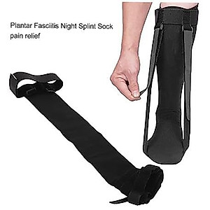 [Plantar Fasciitis Night Splint Adjustable Dorsiflexion Sock Compression Sleeves for Sleeping Stretching Fascia & Arch]