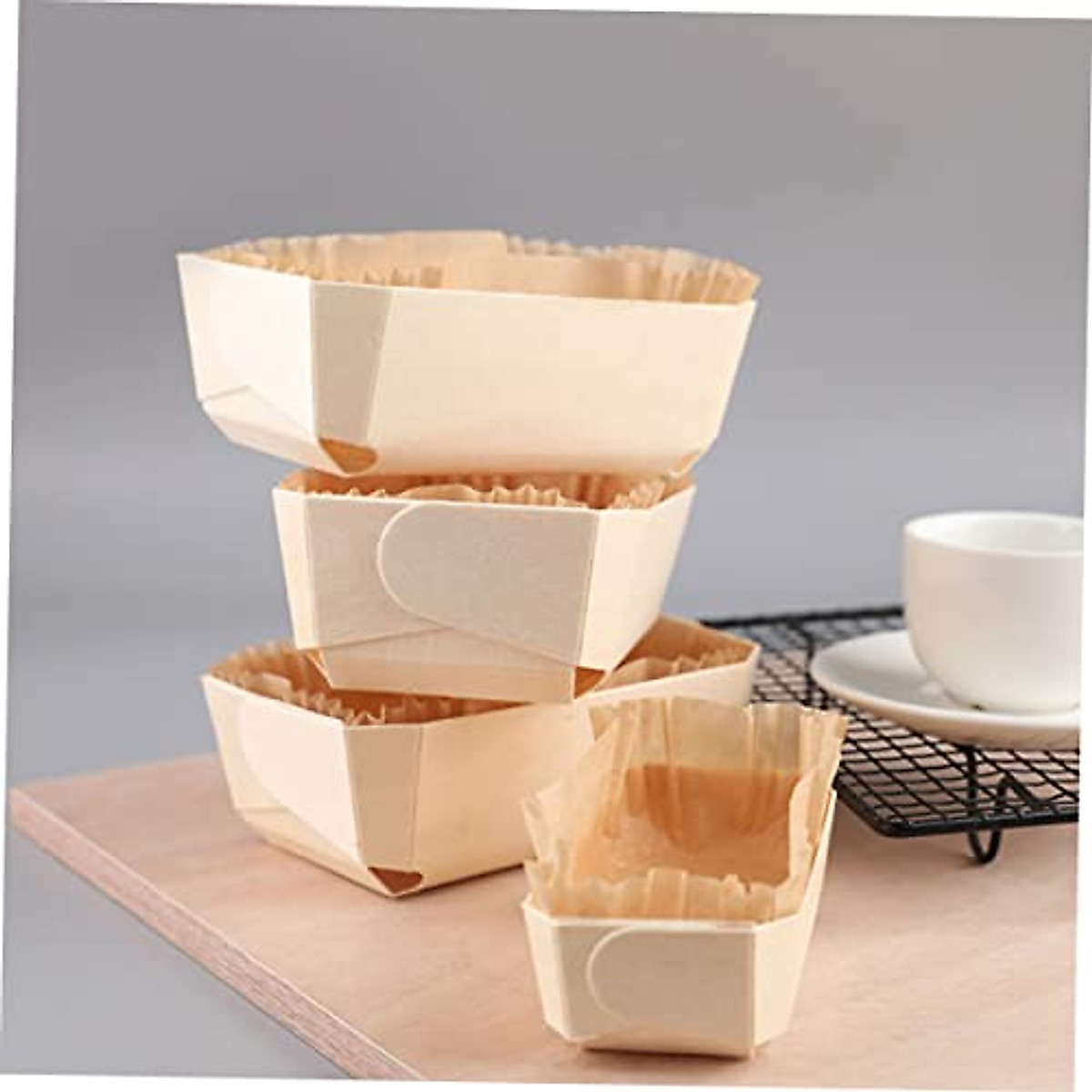 Anneome 6pcs Toast Box French Bread Pan Tool Tray Disposable Loaf Pans Toast Trays Nonstick Tray for French Bread Kitchen Bread Plates Baking Pan Bread Pans Non-stick Toast Plates Wooden