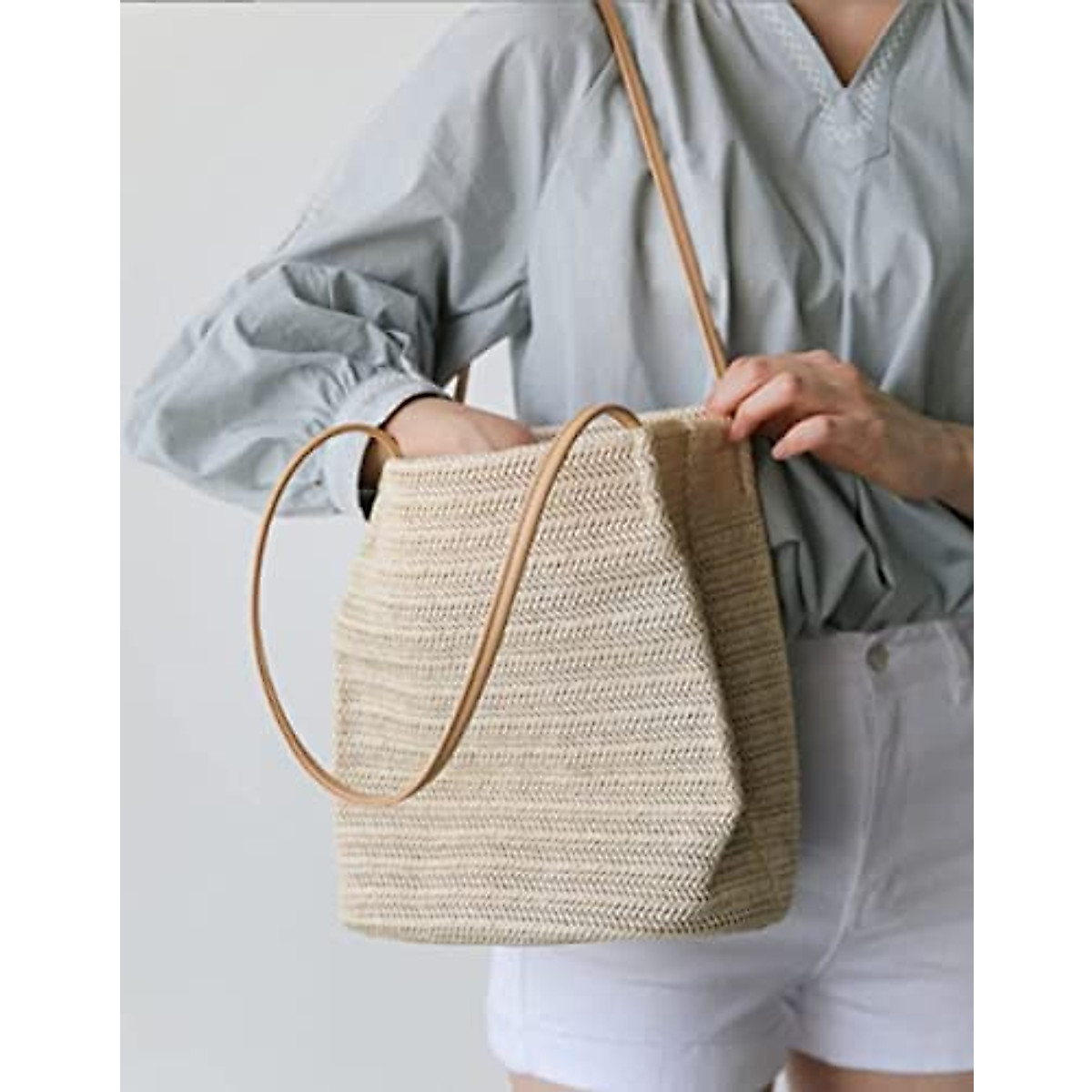 Tote Bag for Women Small Satchel Bag Straw Beach Bag Cute Hobo Bag Fashion Tote Handbag Fashion Crossbody Bag 2023