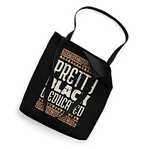 Pretty Black and Educated Proud African American Woman Girl Tote Bag