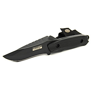 Lastworld 8" Defender Xtreme Hunting Knife with Sheath Black