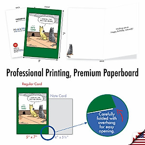 NobleWorks Pack of 3 Birthday Greeting Cards with Envelopes (1 Designs, 3 Each) Hole Foods C2684BDG-C3x1