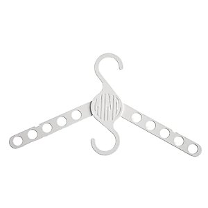 Wing Smart Hanger, Fits Adult & Kid Clothes Sizes, Space Saving & Multi Hanging, 5 Pack White