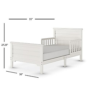 Forever Eclectic Woodland Flat Top Toddler Bed, Brushed Cotton