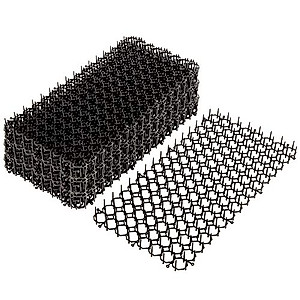 Hmyomina Cat Scat Mat with Spikes Prickle Strips Digging Stopper Pest Repellent Spike Deterrent Mat, 16 X 8 inch(12pack) and 8.FT