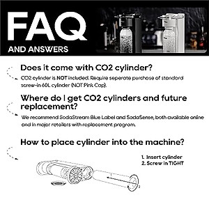 Fika Carbonator Pro - High Performance Carbonator/Sparkling Water Maker - Soda Maker and Soda Streaming Machine with BPA-free Carbonating Bottle (Luna White, CO2 NOT Included)