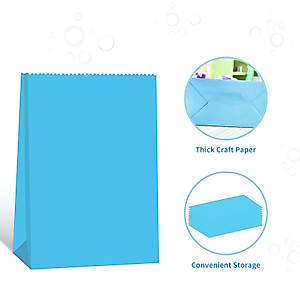 32 Pcs Kraft Paper Bags Party Favor Bags Colorful Small Gift Bags Rainbow Goodie Bags 8 Colors