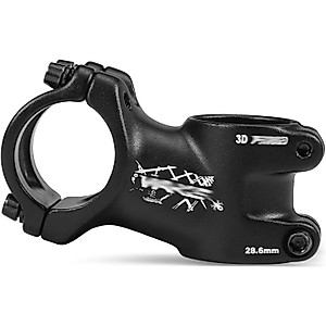 ZECHAO 31.8mm Mountain Bike Stem,17/25 Degree Ultralight Bike Stem 70/80/90/100/110mm Road Bike Aluminum Stem Mountain Power Parts Bike Stem (Color : 17 Degree, Size : 110mm)