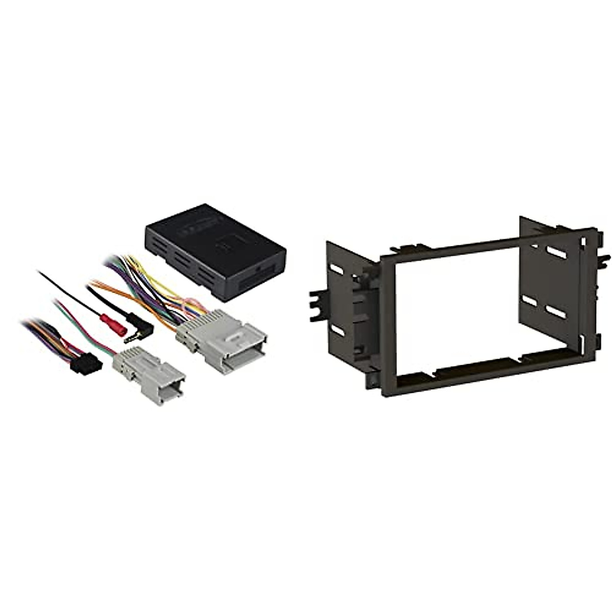 AXXESS GMOS-04 Data Interface FITS 2000-2013 Select GM Vehicles & Scosche GM1590DDB Compatible with Select 1992-2012 GM/Import Double DIN Dash Kit Black