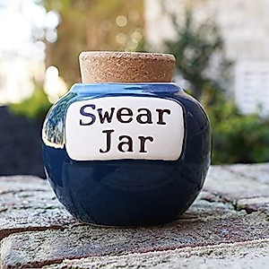 Cottage Creek Swear Jar Ceramic Cussing Jar, Swearing Bank, Cuss Word Piggy Bank