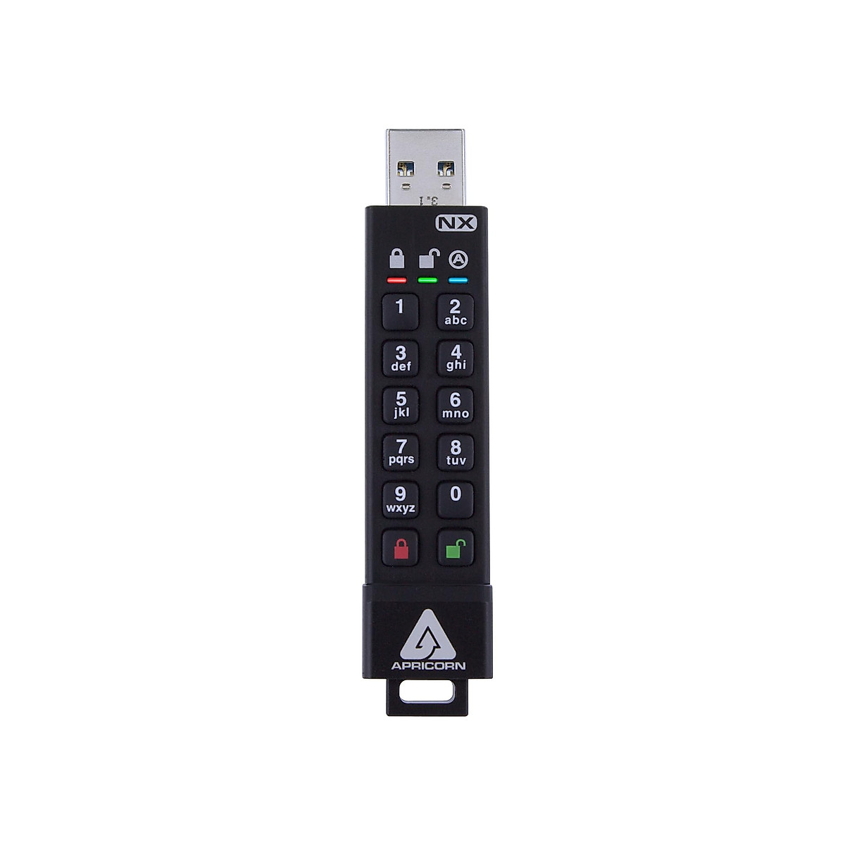 Apricorn Aegis Secure Key 3NX - USB3.0 Flash Drive ASK3-NX-8GB USB Memory 8GB Key Lock HD2239