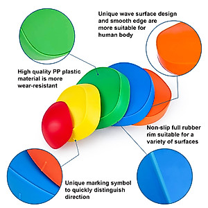 Premkid Stepping Stones for Kids, Set of 5 Pcs Balance Beam for Promote Coordination, Kids Outdoor Play Equipment, Indoor & Outdoor Toddler Sensory Toys, Obstacle Course for Kids Ages 3 Years and Up