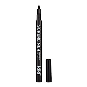 kiki Superliner Liquid Eyeliner Pen Black, Smudge proof All Day Vegan Formula, Cruelty Free Smudge Proof All Day