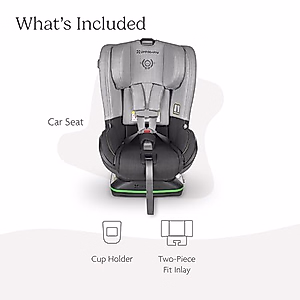 UPPAbaby Knox Convertible Car Seat / Rear Facing and Forward Facing / Intuitive Safety Features / Koroyd + CleanTech Technology / Removeable Cup Holder Included / Jordan (Charcoal Mélange)
