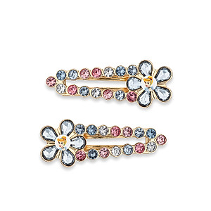 Goody Hinge Jewel Clip - Disney Princess, Cinderella - Slideproof Rhinestone Hair Accessories for Men, Women, Boys & Girls - Style With Ease & Keep Your Hair Secured - All Hair Types
