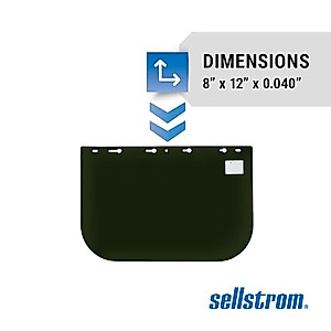 Sellstrom Replacement Polycarbonate Window - for 390 Series Face Shields - ANSI Z87.1