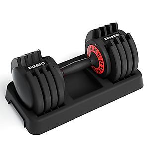 Flash Limp Adjustable Dumbbell 55LB Single Dumbbell 5 in 1 Dumbbell Weight Adjust with Anti-Slip Metal Handle, Ideal for Full-Body Home Gym Workouts
