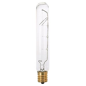 Satco S3222 130V Intermediate Base 25-Watt T6.5 Light Bulb, Clear