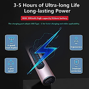 KugobarNe Engraving Pen with 33 bits, Mini Engraver Pen Basic for All Materials, USB Rechargeable Professional Engraver Tool, Portable DIY Electric Engraving Pen for Jewelry Glass Wood Stone Metal