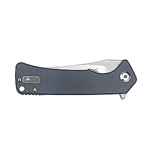 Firebird GANZO FH923-GY Folding Pocket Knife Razor Sharp D2 Steel Blade Ergonomic G10 Anti-Slip Handle with Clip Camping Hunting Fishing Gear Outdoor Folder EDC Pocket Knife (Grey)