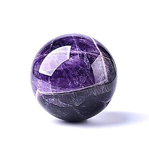 500g Dreamy Amethyst Ball Natural Amethyst Ball Quartz Crystal Gemstone Sphere Home Decor Healing