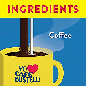Café Bustelo Espresso Dark Roast Ground Coffee Brick, 6 Ounces (Pack of 12)