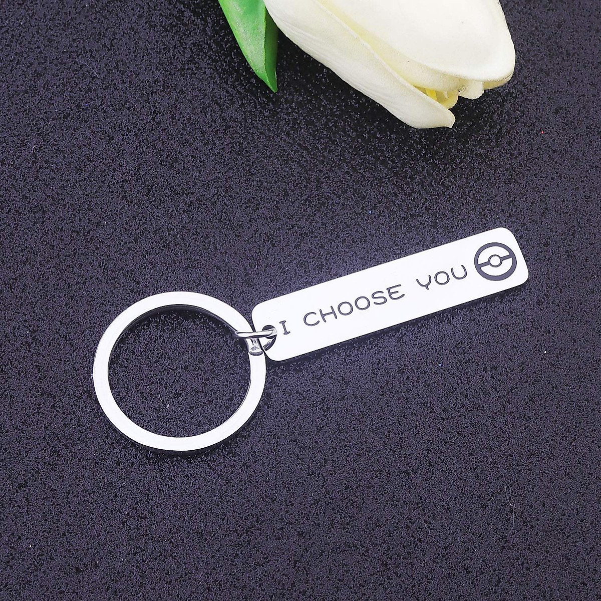 bobauna Retro Controller Keychain I Choose You Video Game Jewelry Game Enthusiast Gift For Gamer (choose you game keychain)