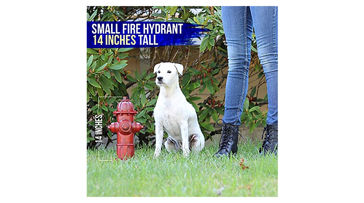 LULIND Dog Fire Hydrant Garden Statue for Potty Training & Decor