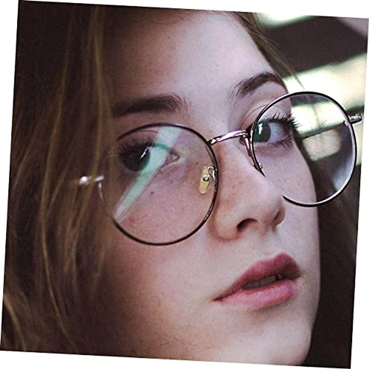 Healeved 6pcs Glasses Pads Fittings Universal Slip Pad Gasket Eyeglass for Accessories Eyeglasses Cushion Replacement Golden Supplies Kits and Nose Metal Anti- Re Sunglasses Support