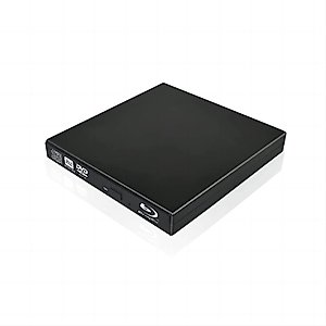VSVABEFV External USB Blu Ray Drive, Ultra-Slim BD/CD/DVD-ROM CD/DVD-RW Blu Ray Burner Player Rewriter for Laptop/MacBook/Desktop, Portable Blu-Ray Drive Compatible with Windows XP/7/8/10/X MacOS