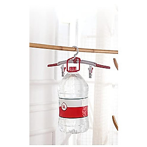 Travel Outdoor Folding Clothes Hanger, Storage Clothes Hanger, Student Clothes Hanger, Clothes Support, Household Clothes Hanger, Underwear Rack Red