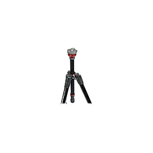Manfrotto 755XB 3-Section Anodized Aluminum MDeVe Video Tripod, Black